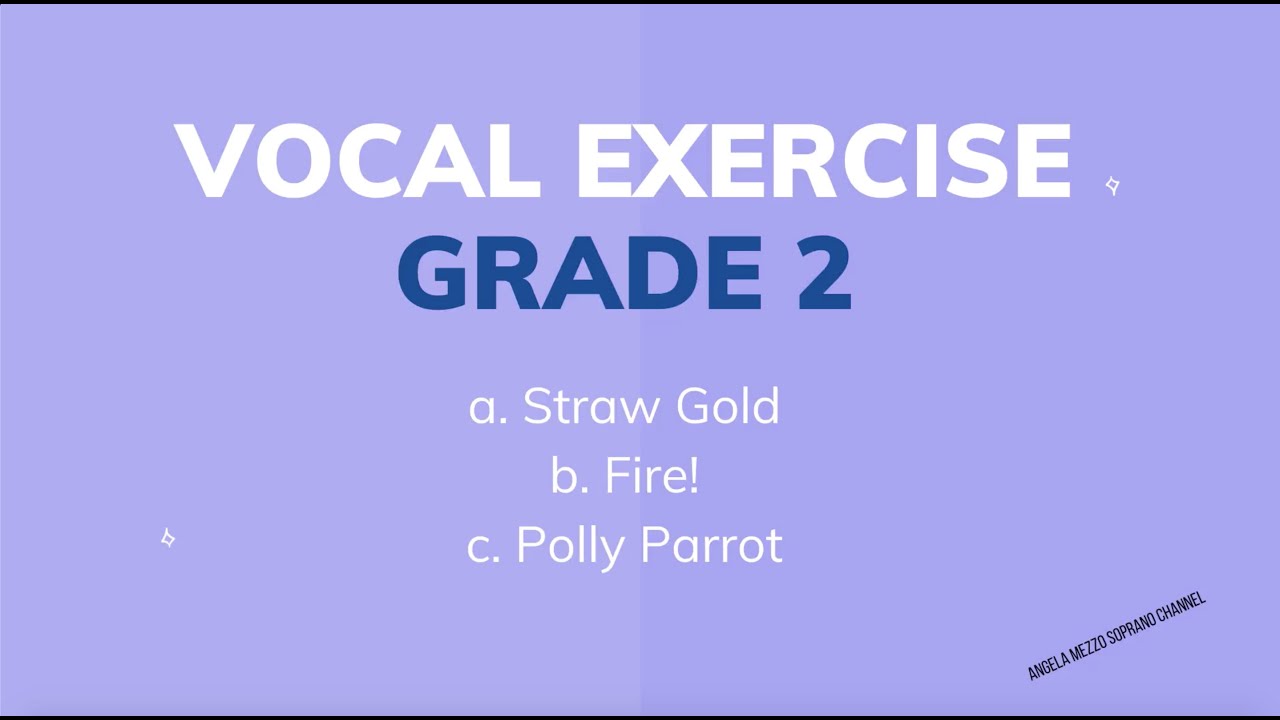 Vocal Exercise- Grade 2 for Trinity College London Singing Exams from ...