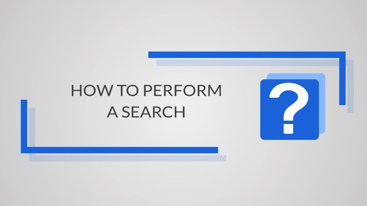 How to do a search - YouTube