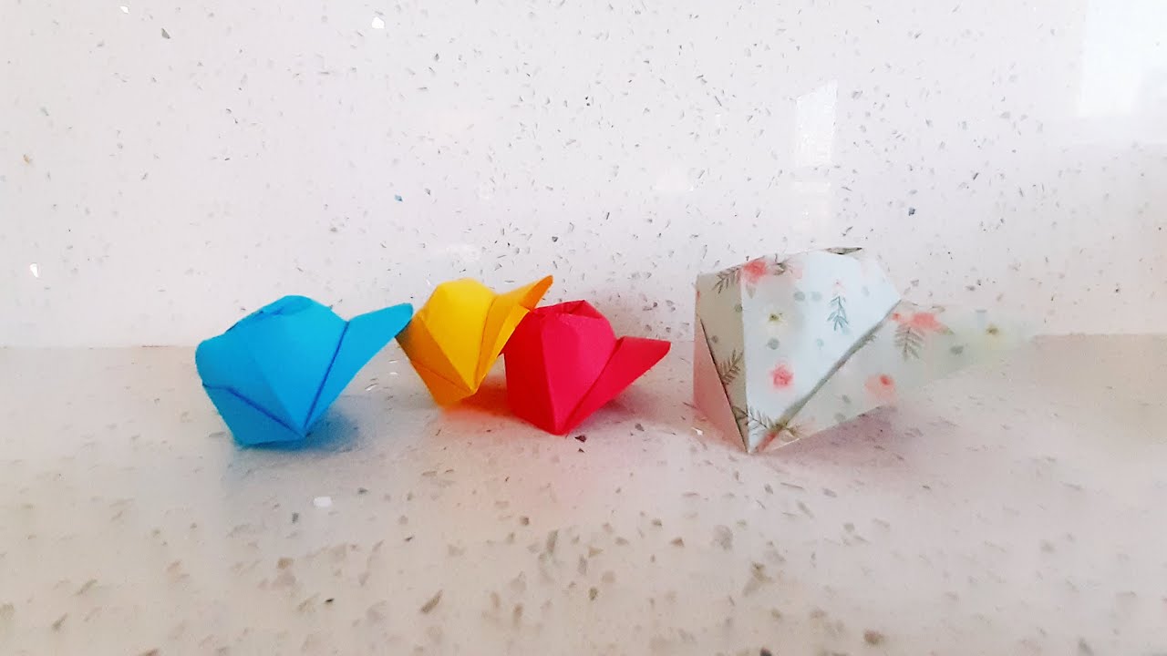 Origami: hat; chapeau - YouTube