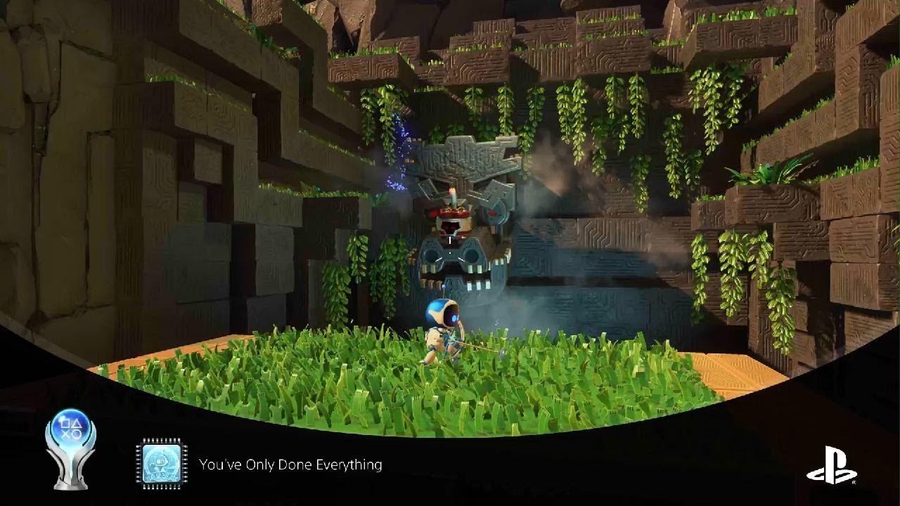 Yay platinum trophy for astro playroom - YouTube