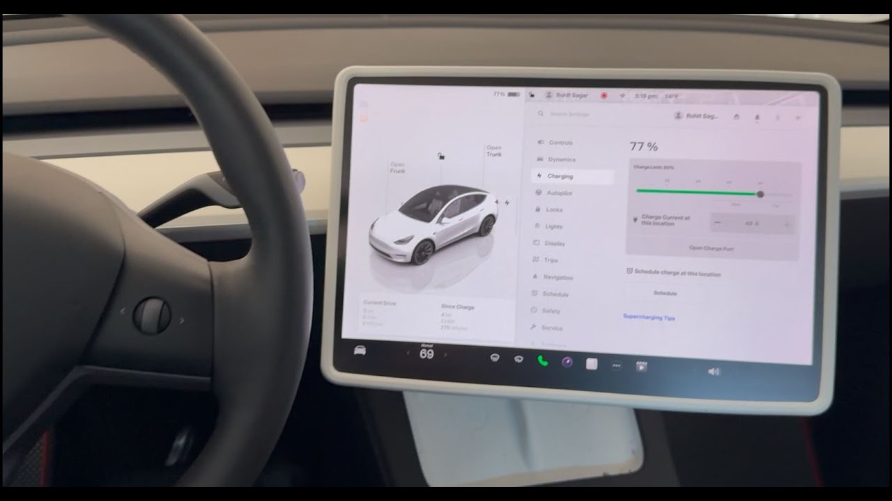Model Y Swivel Screen from TesLaunch - YouTube