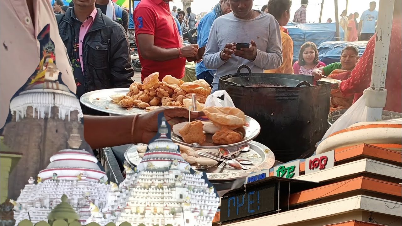 Puri food ....puri breakfast...puri famous Bora and puri.... - YouTube