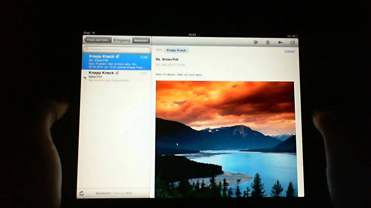 Apple iPad Review Teil 2: Safari, Email - YouTube