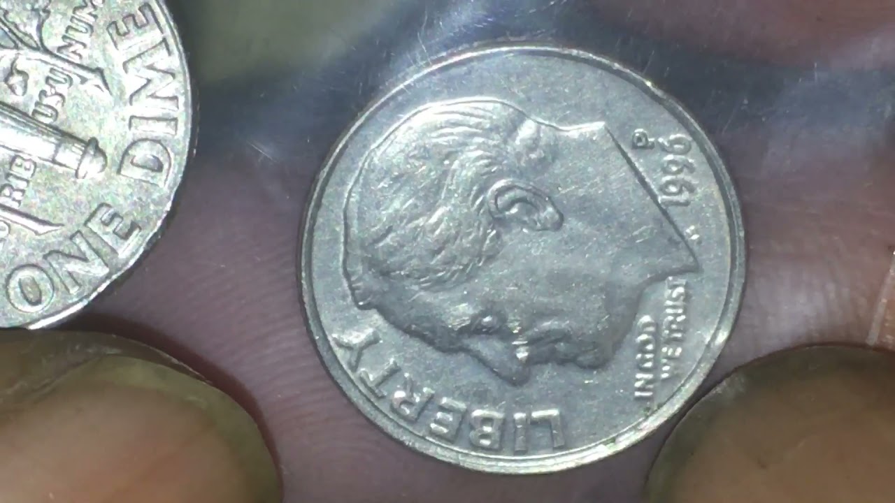 Rare bug... Roosevelt one dime - 1998 D - YouTube