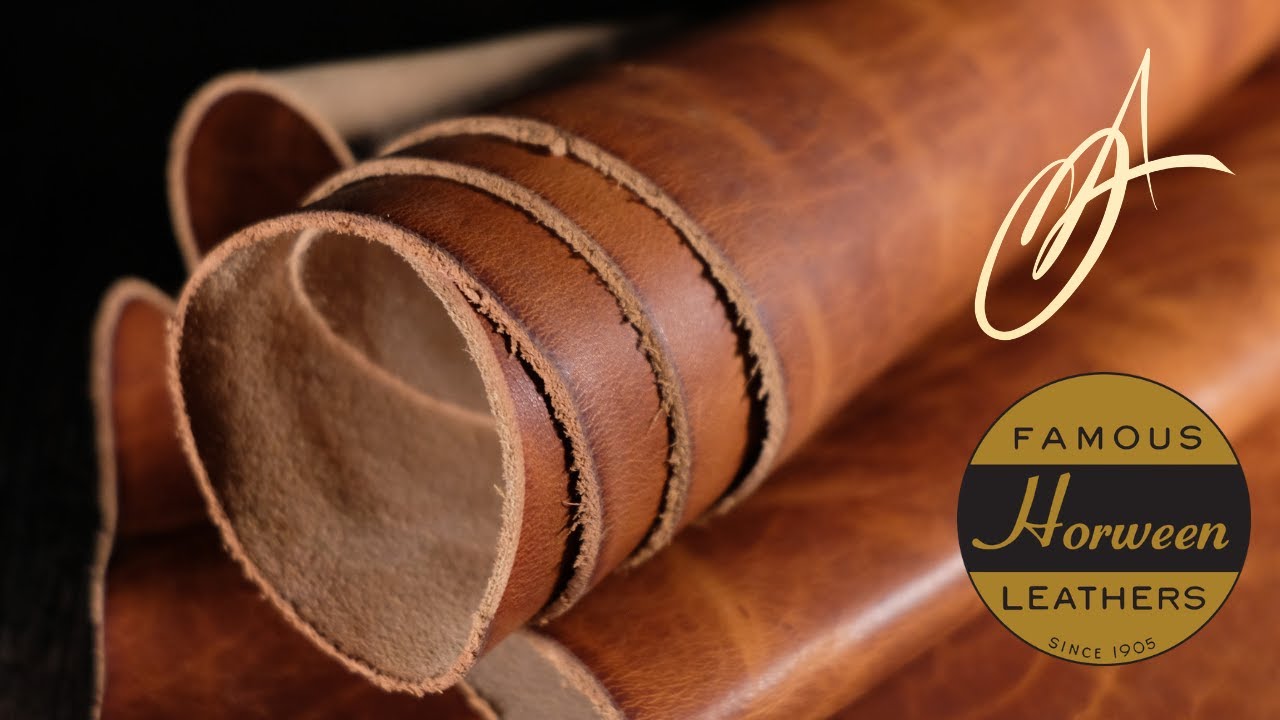 Horween Leather - English Tan Dublin 4oz - YouTube