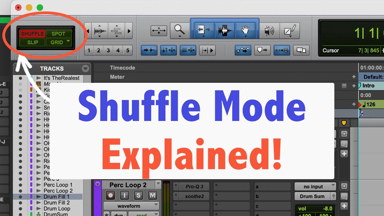 How Pro Tools Shuffle Mode Works! #protools #mixing - YouTube