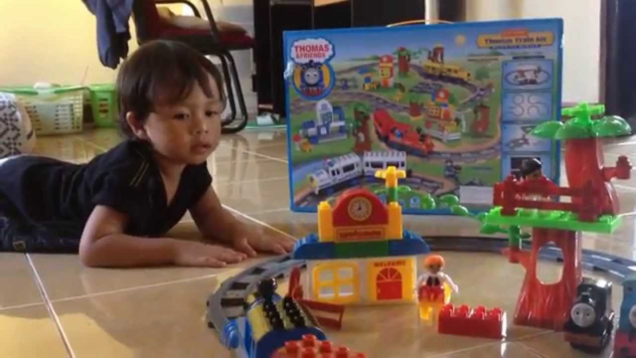 Unboxing , Preview Thomas Train Set Building Blocks & Playing Time ...