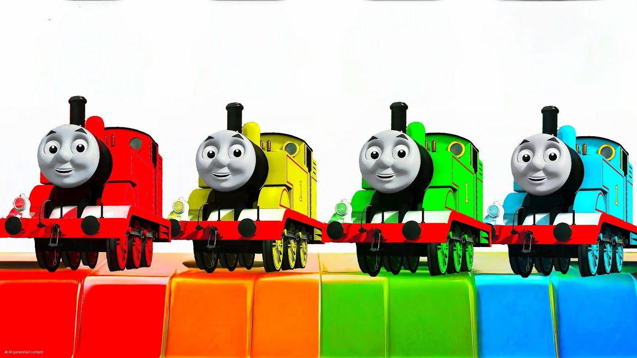 Train Choo Choo Song ️🎵 | Thomas The Train Song🌈💙 | Kids Nursery Rhymes ...
