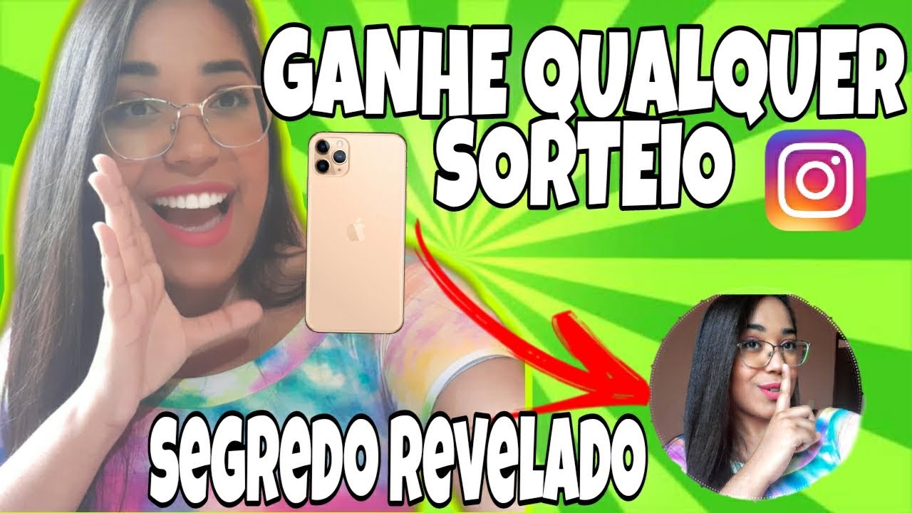 COMO GANHAR UM SORTEIO PELO INSTAGRAM | Como Eu Fiz Para Ganhar O ...