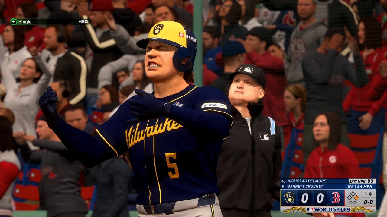 MLB The Show 25 RTTS: game 1 Brewers vs Red Sox with The Dude! - YouTube