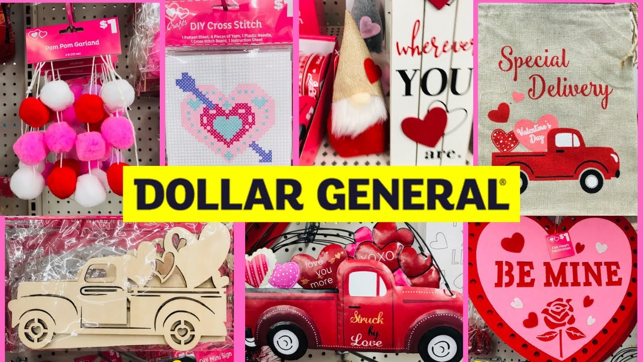 DOLLAR GENERAL ️ Valentine’s Day ️ SHOP WITH ME ️NEW 2021 ️DIYS - YouTube
