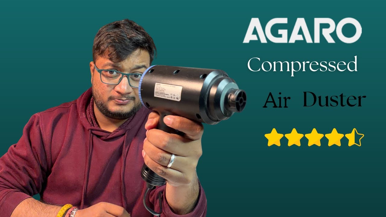 Agaro Compressed Air duster with 3 attachments || Best Multipurpose air ...