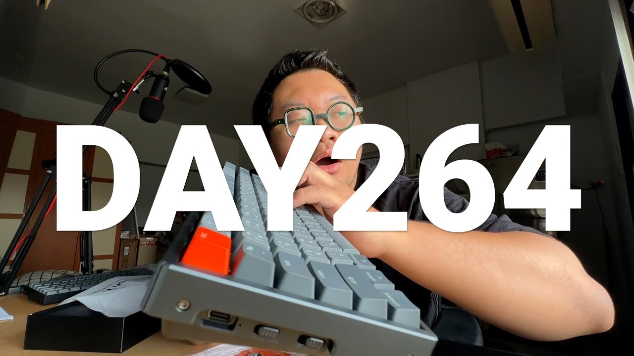 DAY264 Keychron K2 Brown switch + Sound test - YouTube