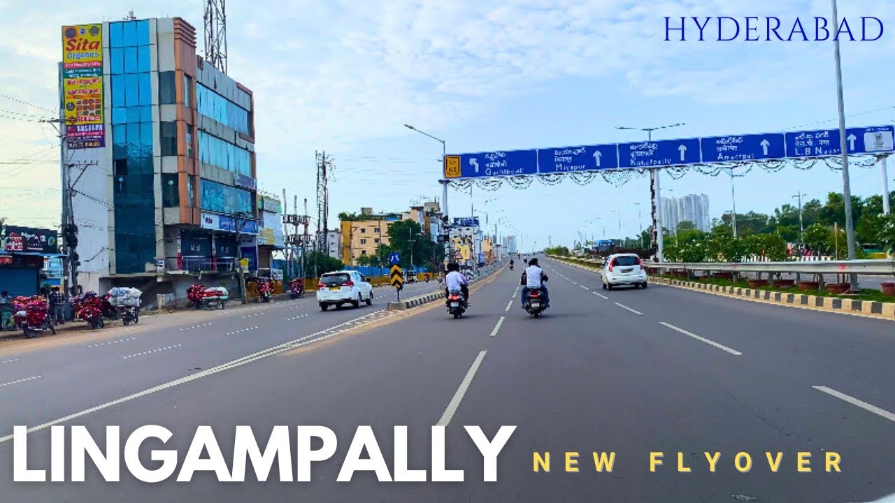 Lingampally New Flyover Hyderabad | Busiest Junction Flyover - YouTube