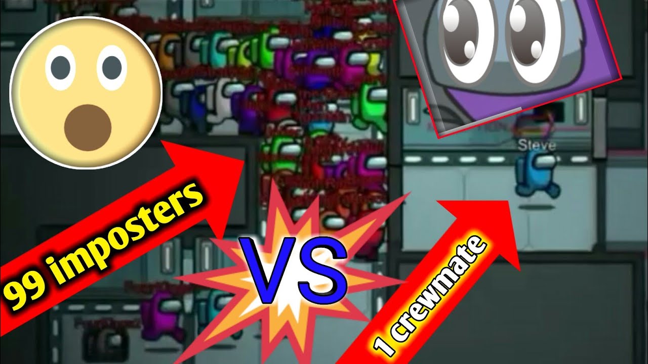 AMONG US, but 1 CREWMATE vs 99 IMPOSTORS 🔥🔥 - YouTube