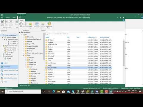 Restore File Level Backup In Veeam Backup & Replication - YouTube