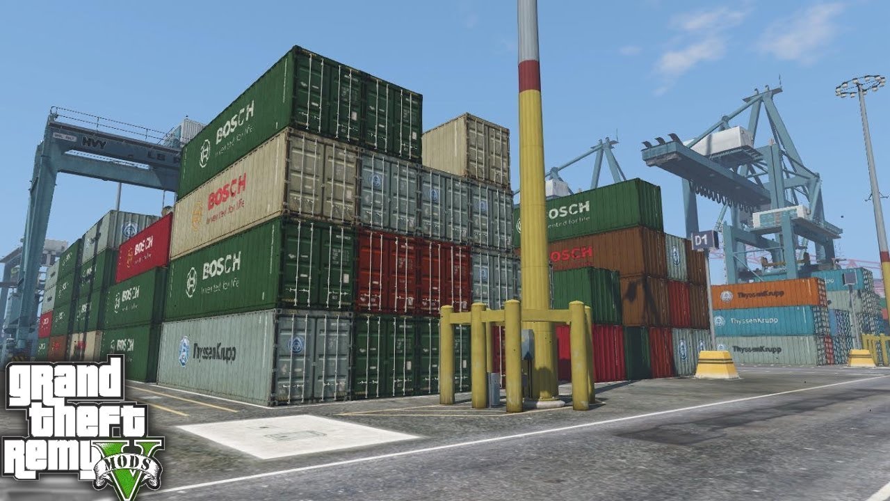 GTA5 Deutsche Frachtcontainer und Containerwagons - YouTube