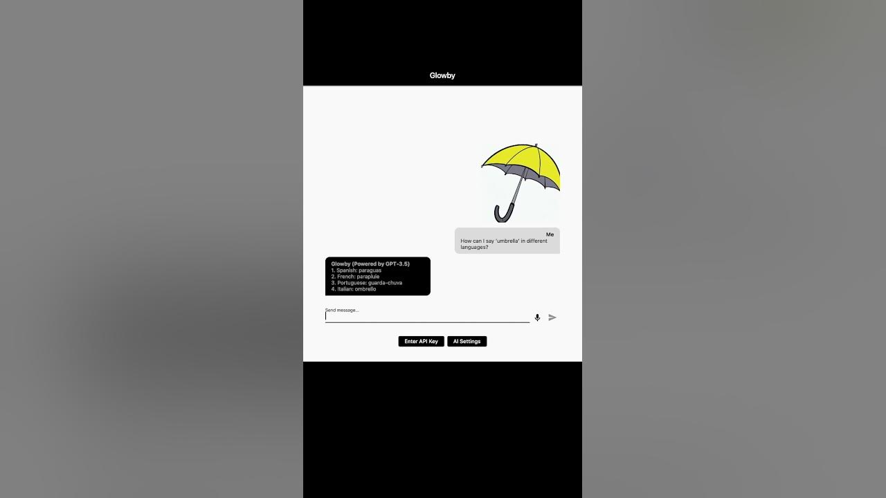 Umbrella in different languages ☂️ #AI #OpenAI #Umbrella - YouTube
