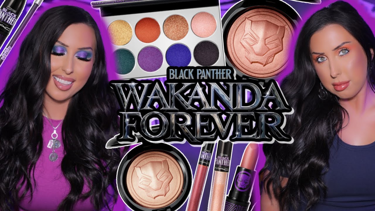 MAC BLACK PANTHER COLLECTION 2 Looks & Swatches | Wakanda Forever - YouTube