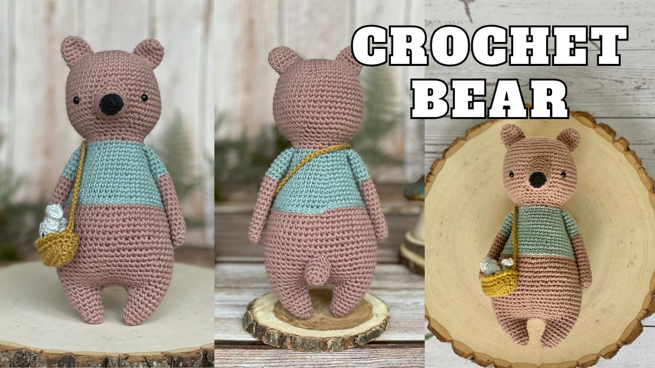 Crochet Bear Pattern | Free Amigurumi Teddy Bear Tutorial - YouTube