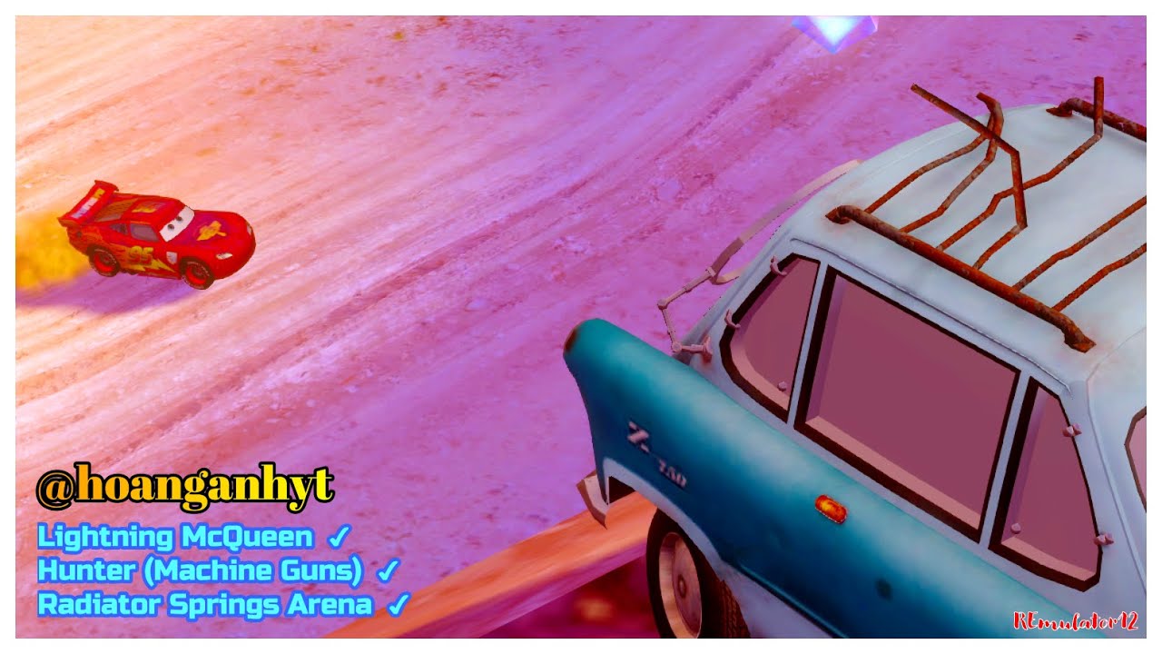 Cars 2 The Video Game | Lightning McQueen - Hunter Mode (Machine Guns ...