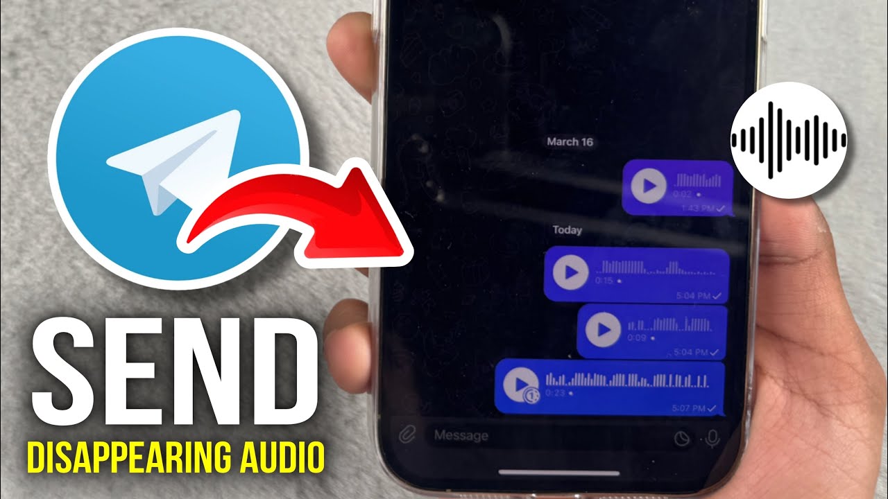 How to Send Disappearing Audio on Telegram - 2025 - YouTube