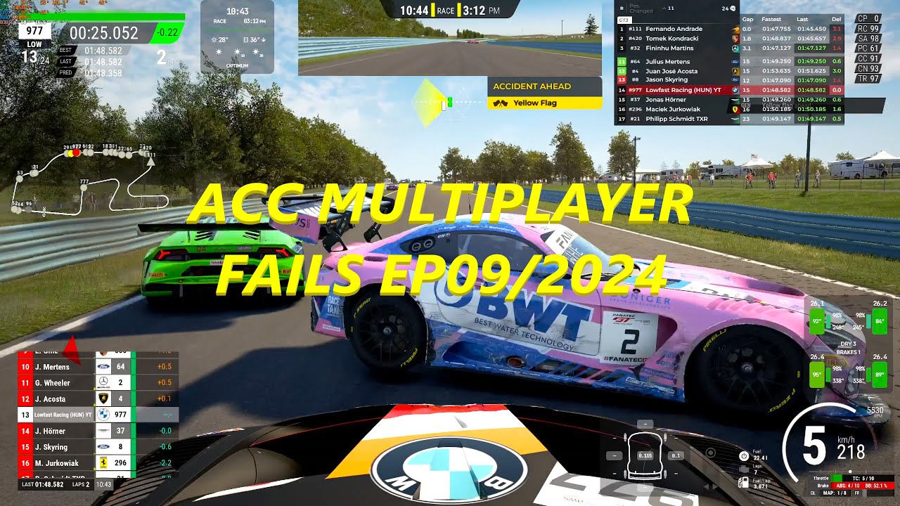 LOWlights Of ACC Multiplayer EP36 (Assetto Corsa Competizione) - YouTube