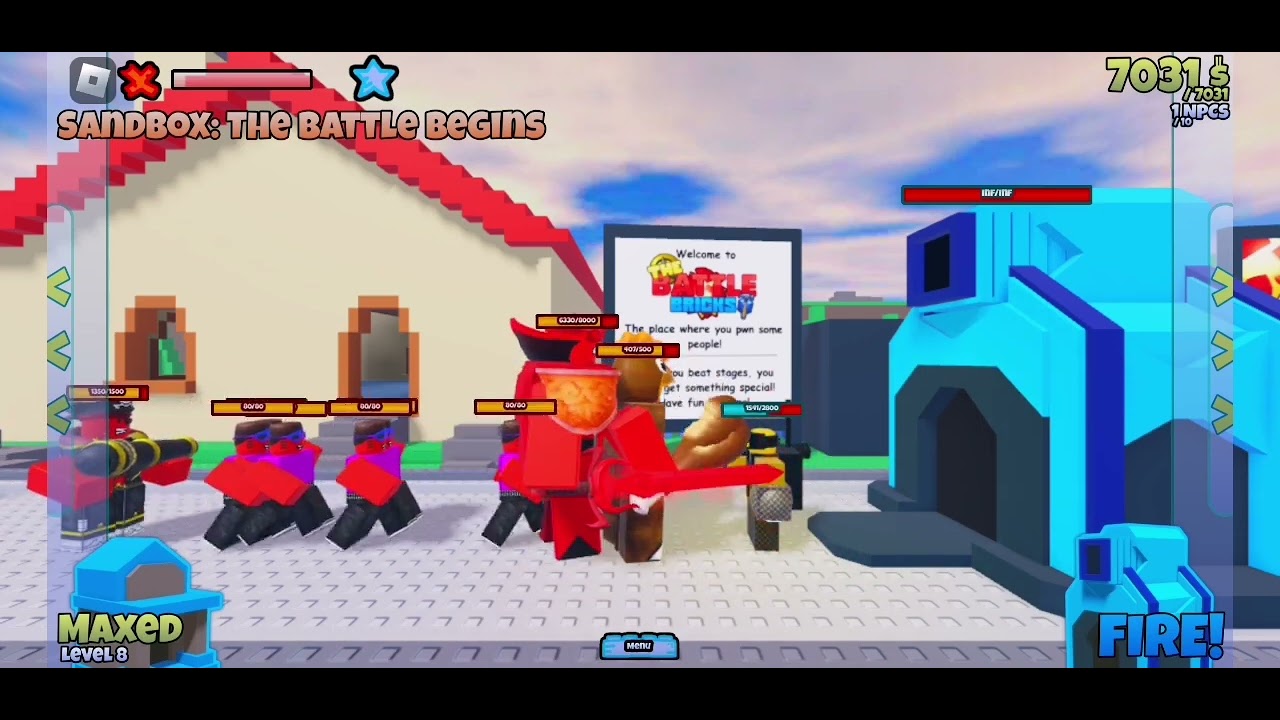 Chapter 2 Bosses VS Cyborg Rocket Battle - The Battle Bricks (ROBLOX ...