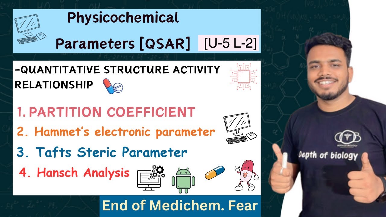 QSAR | Hammet’s electronic parameter | Tafts steric parameter | Hansch ...