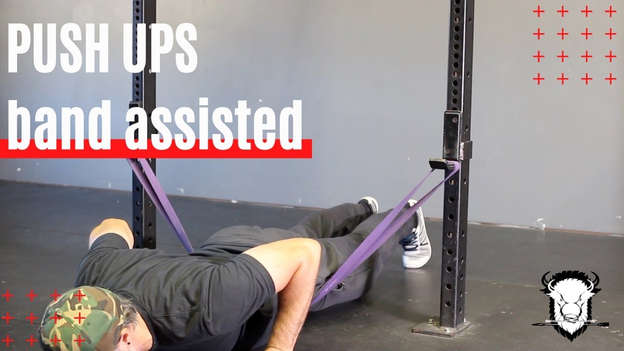 Push ups band assisted - YouTube