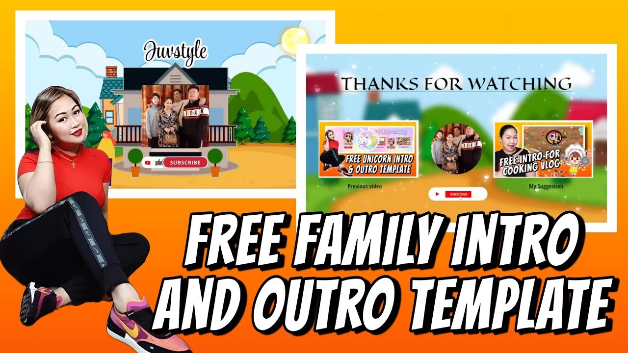 FREE FAMILY INTRO AND OUTRO TEMPLATE 2022 - YouTube
