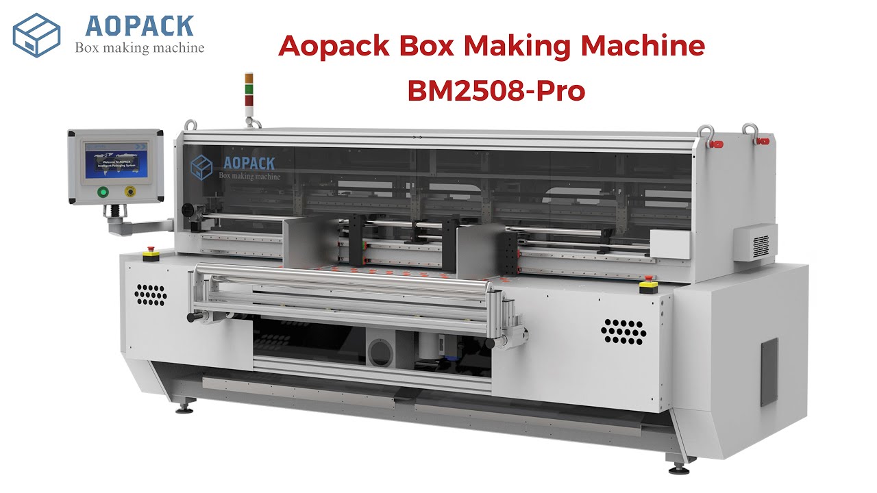Aopack Box Making Machine BM2508-Pro All In One Compact Machine - YouTube