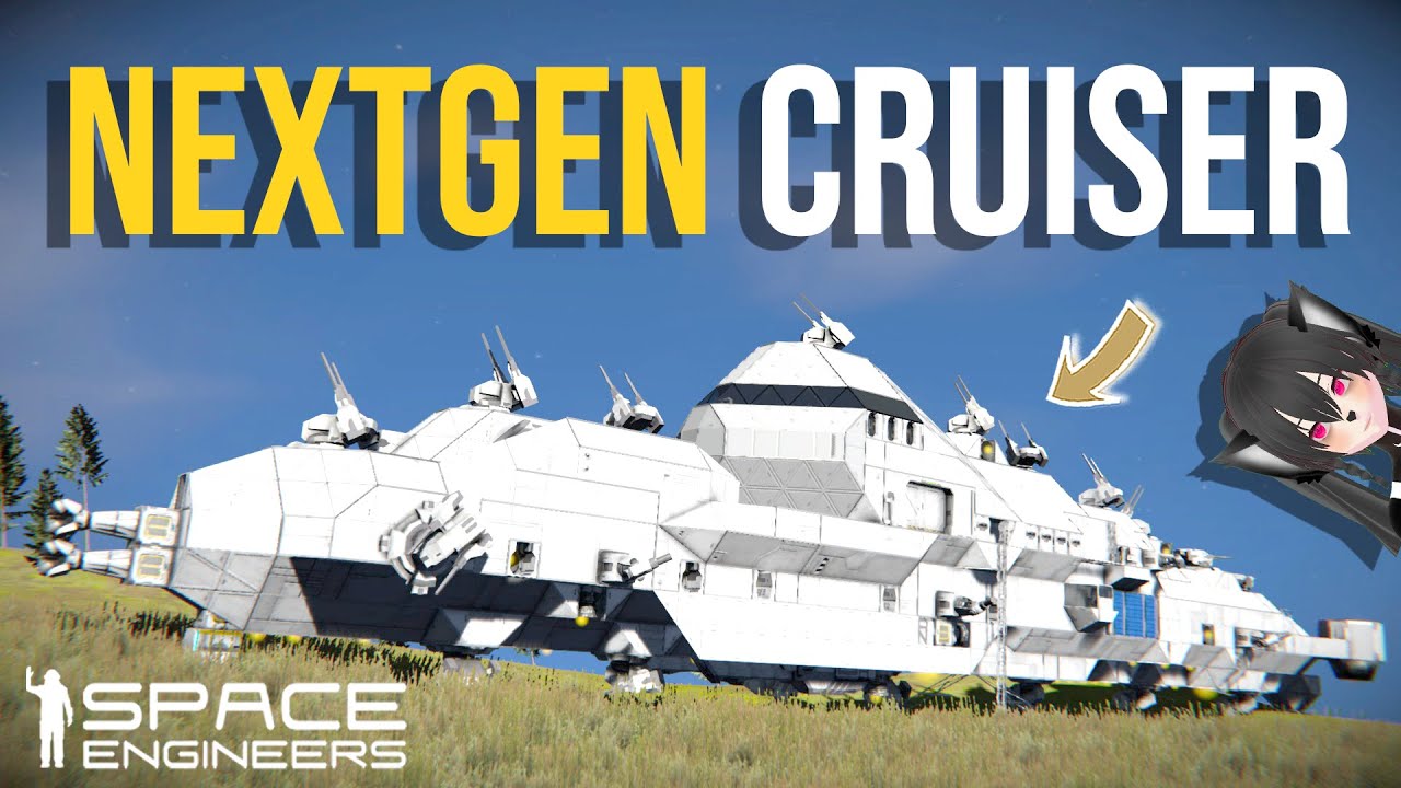 These Cruisers do Everything, Space Engineers Survival Ship Showcase ...
