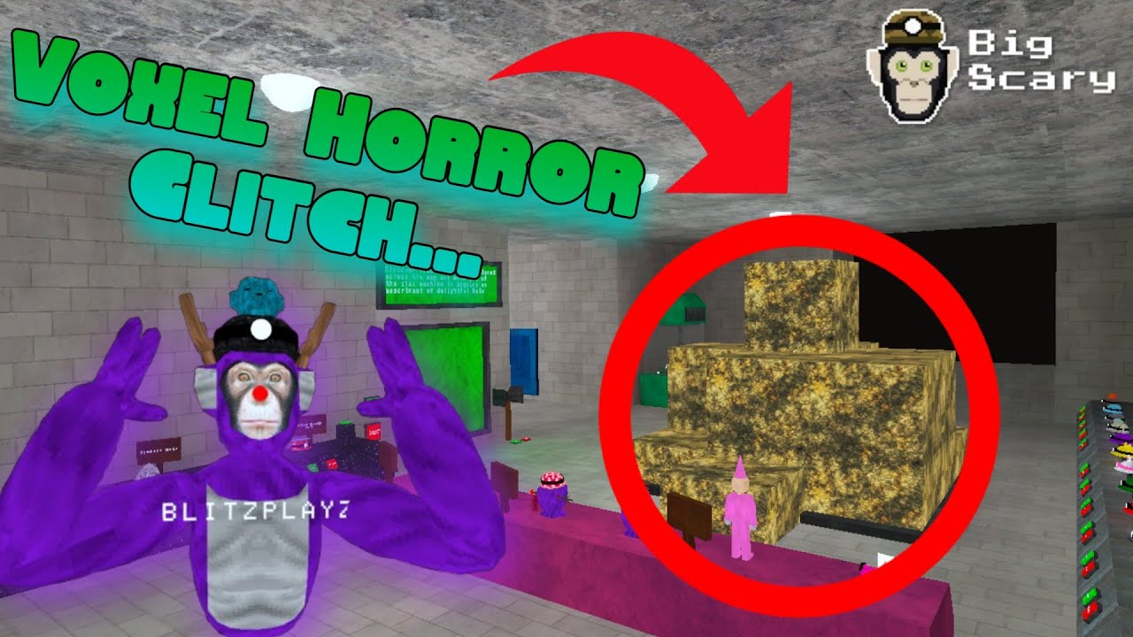 Glitching Voxel Horror mode in Big Scary! - YouTube