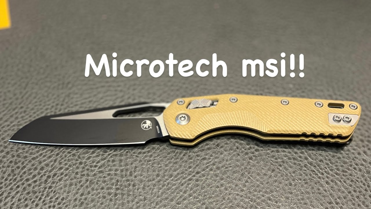 Unboxing one of the coolest new knives !!! Microtech msi!! - YouTube