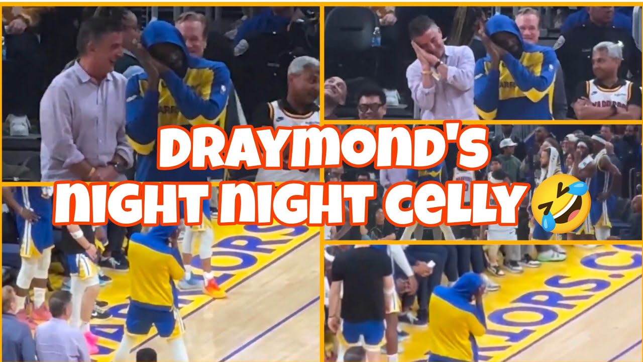 Draymond Green standing on the court, staring down the Mavs, and ...