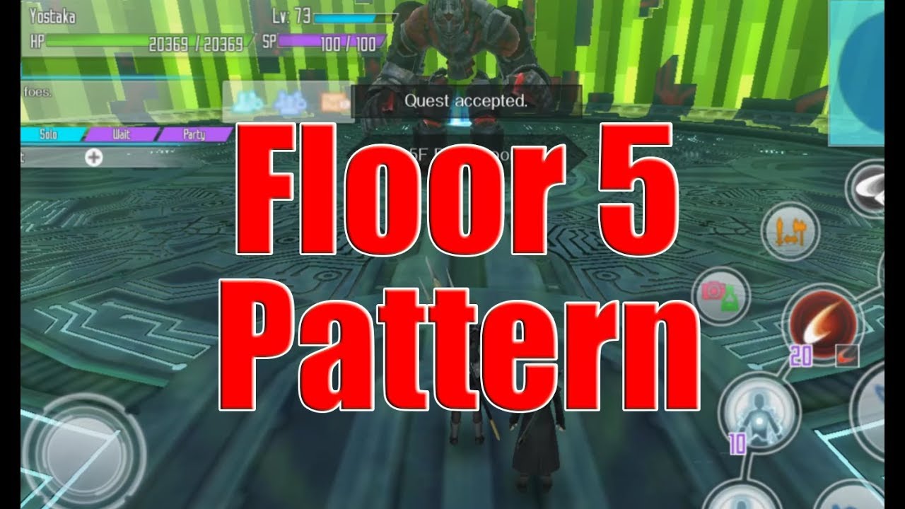 ATTACK PATTERN FLOOR 5 BOSS | SWORD ART ONLINE INTEGRAL FACTOR (SAOIF ...