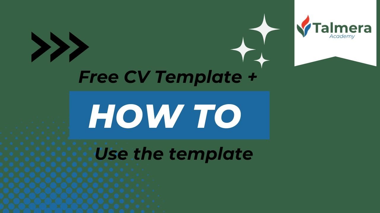 Free CV Template + How to Use It (Step by Step Guide) - YouTube