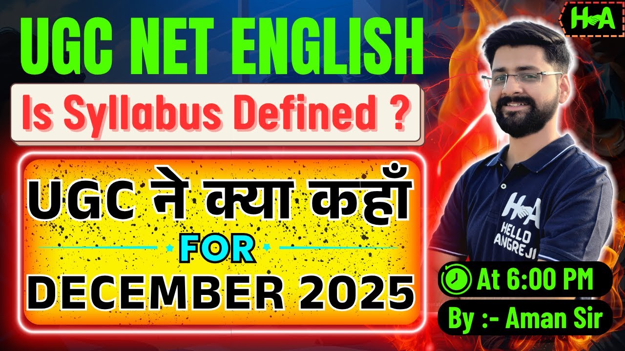 UGC NET ENGLISH Dec. 2025 Syllabus Defined ? & Preparation Strategy ...