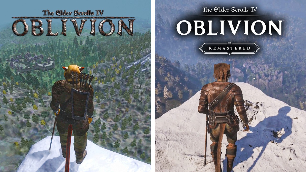 Elder Scrolls Oblivion Remastered vs Original - Physics & Details Comparison - YouTube