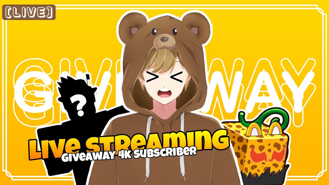 🔴[LIVE] VTuber Live streaming - Giveaway 4k subscriber ada Akun + Buah ...