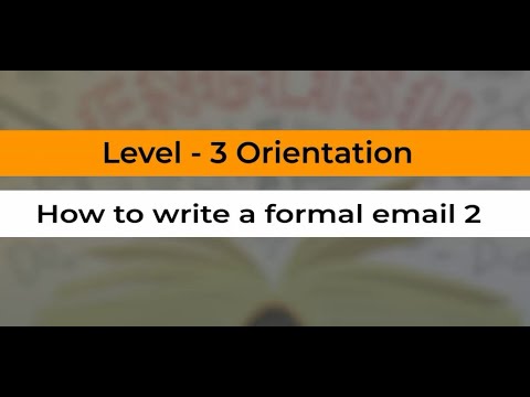 How to write a formal Email | Part-2 | Writing Skill | English for ...