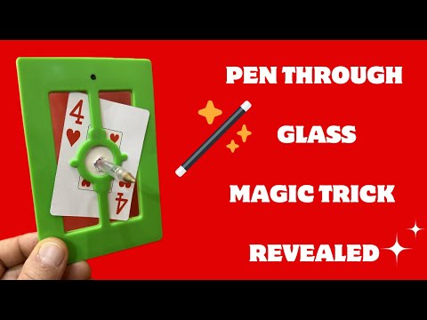 PEN THROUGH GLASS MAGIC TRICK REVEALED | Safe Videos for Kids