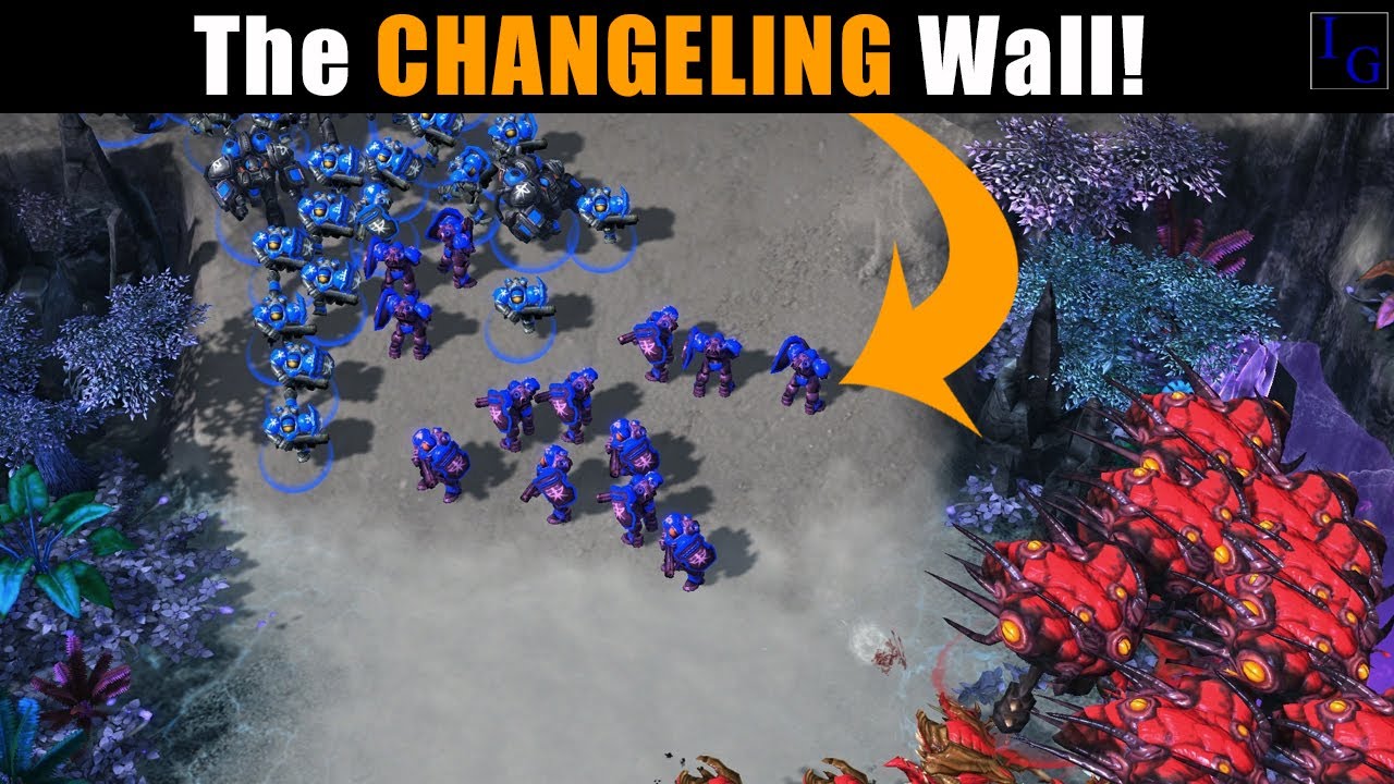 StarCraft 2: The Great CHANGELING Wall! (Viewer Game) | SC2 Terran ...