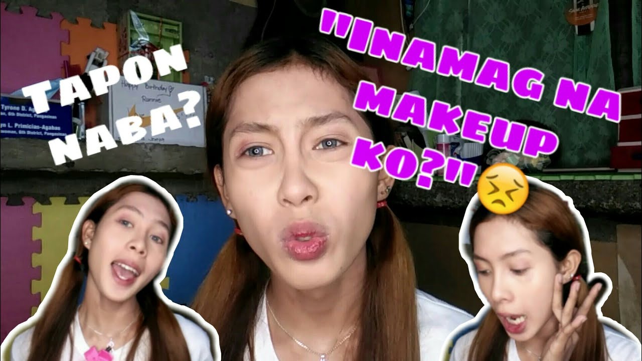 Trying the "INAMAG" na Makeup Challenge 😂Chour!/Rannie Cañada - YouTube