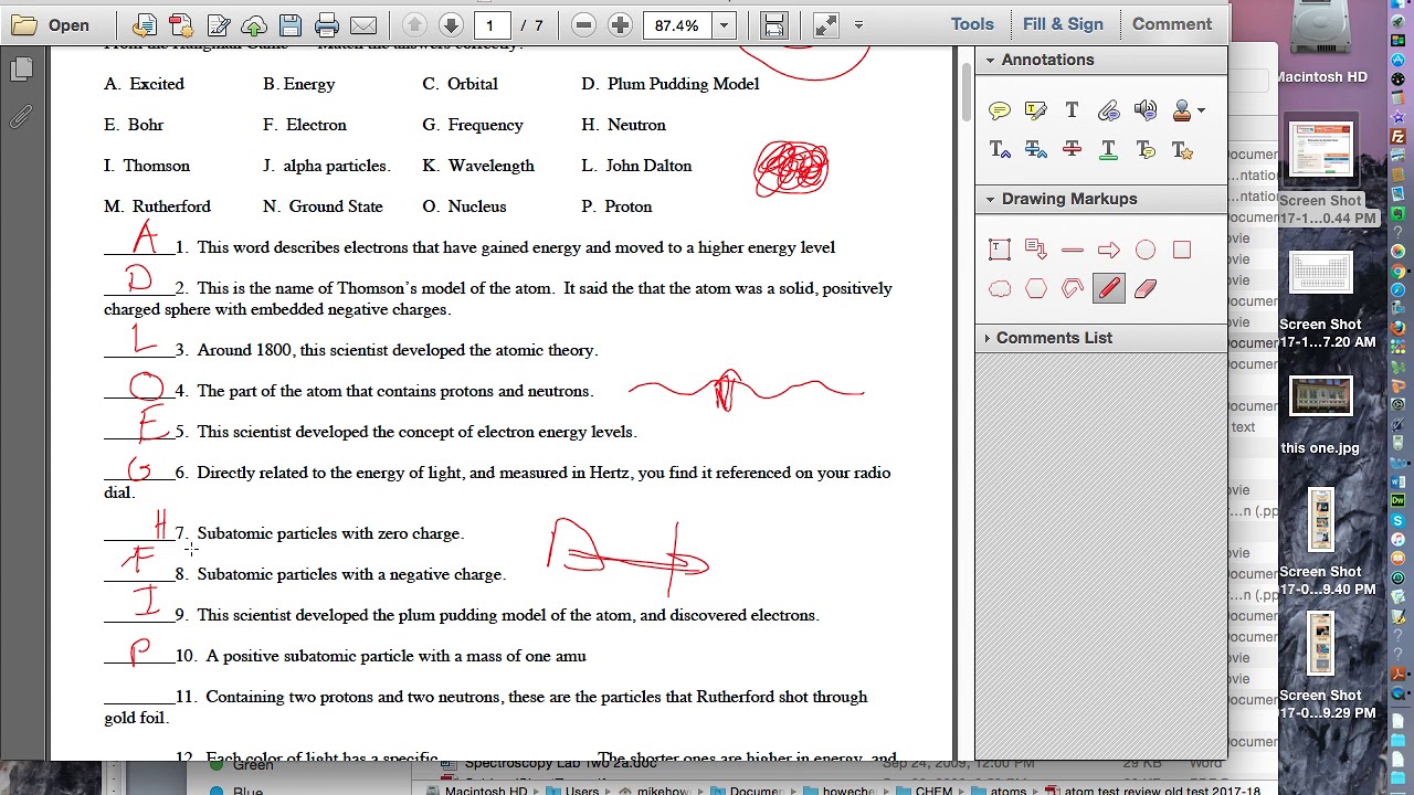 atom test matching section - YouTube