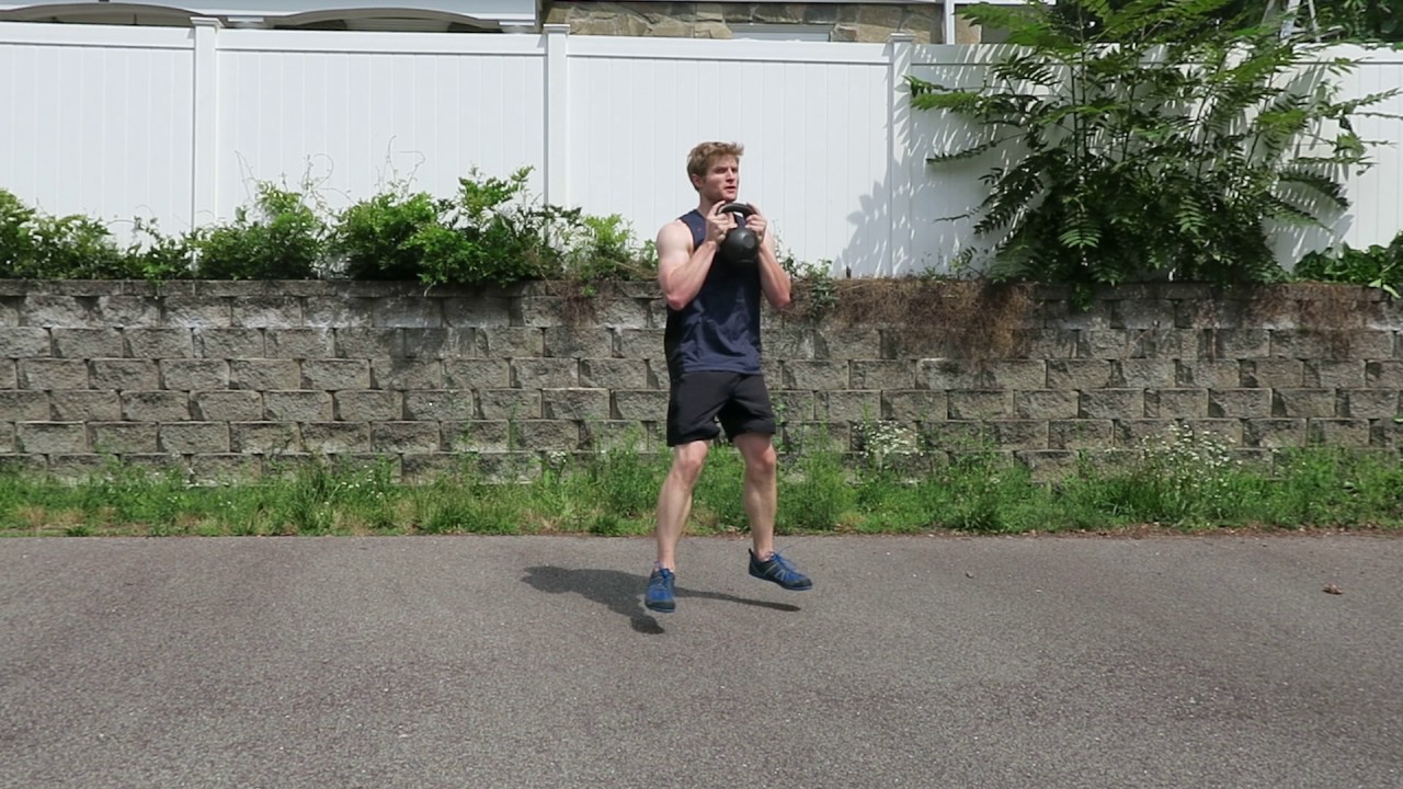 Squat Jump Rotation with Kettlebell - YouTube