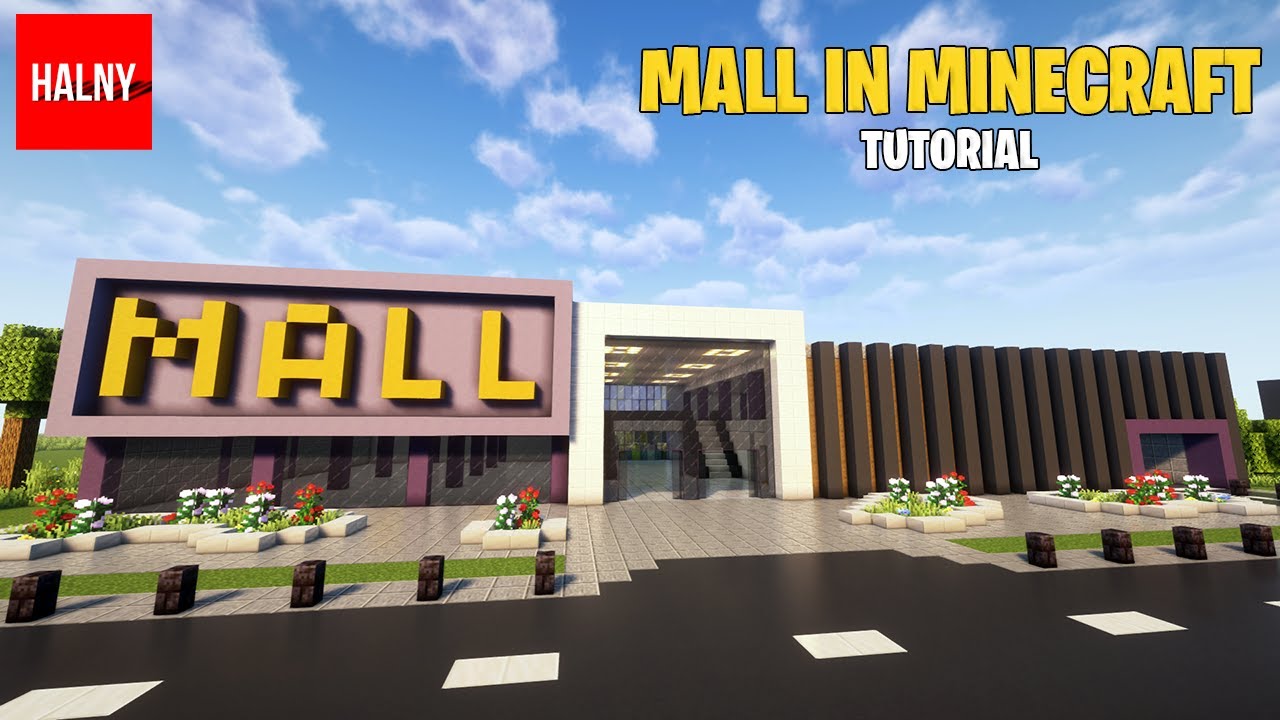 How to build a mall in minecraft - YouTube