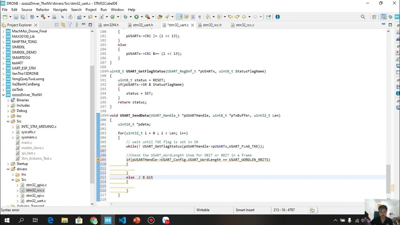 036 Viết Function Transmit Uart Stm32 Uart Driver Youtube