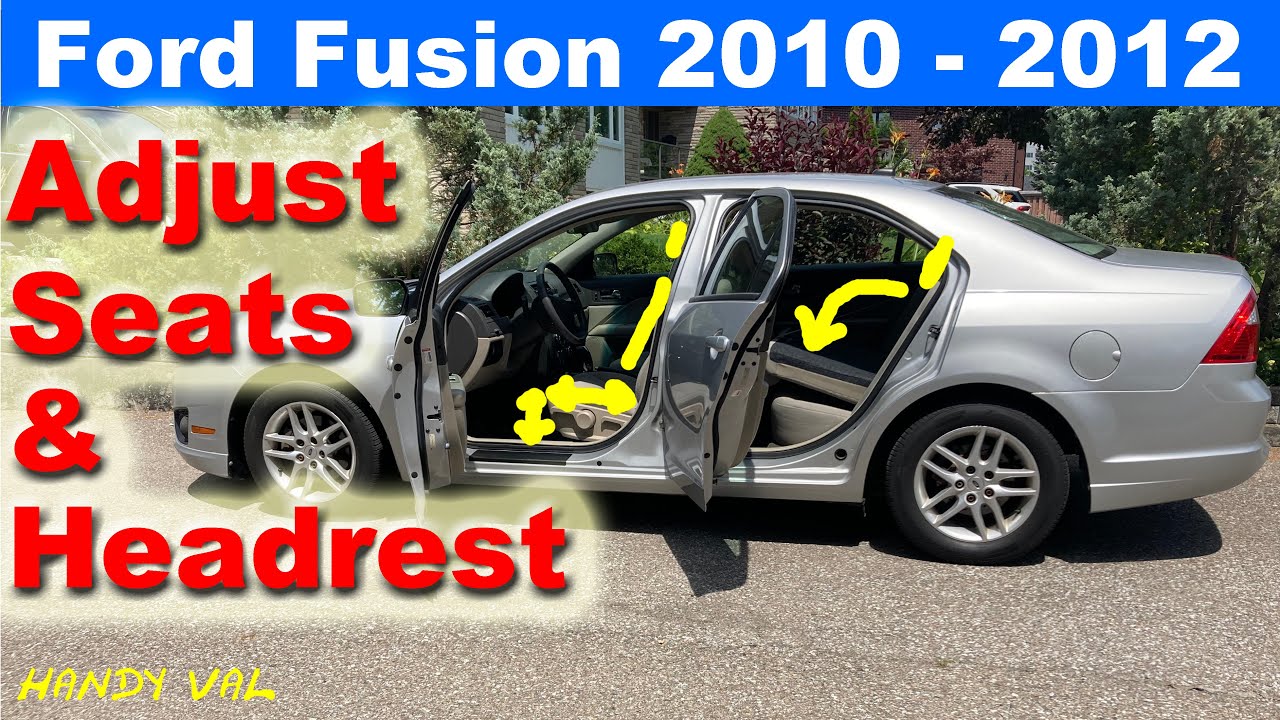 How to Adjust Front and Rear Seats including Headrest Removal for Ford ...